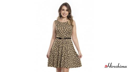 Vestido em jersey acetinado | Hiroshima